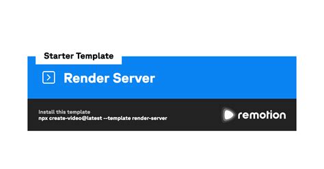 Render Server Remotion Template