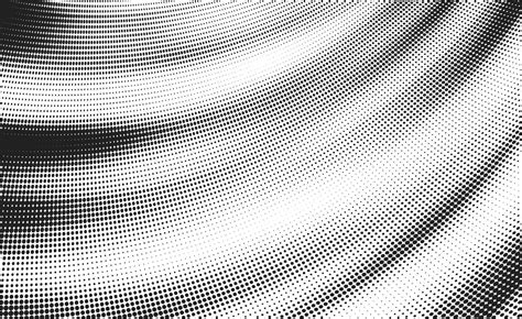 Halftone Dotted Curve Pattern Retro Inspired Fade Effect With Sense Of Movement And Depth