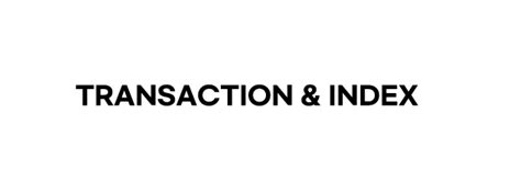 Db Db Transaction And Index
