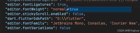 jetbrains mono，适合程序员的字体。vscode中使用 csdn博客