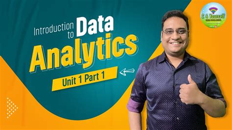 Introduction To Data Analytics Unit 1 Part 1 Dataanalytics Data Youtube