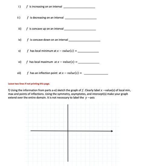 solved 5 analyze the graph of f x by answering each of