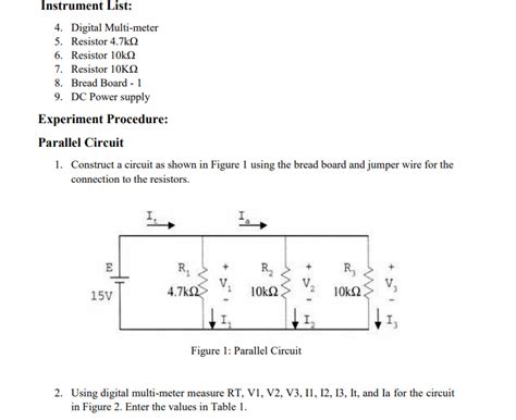 Solved Lab Report Experiment 2 Parallel Circuit Please