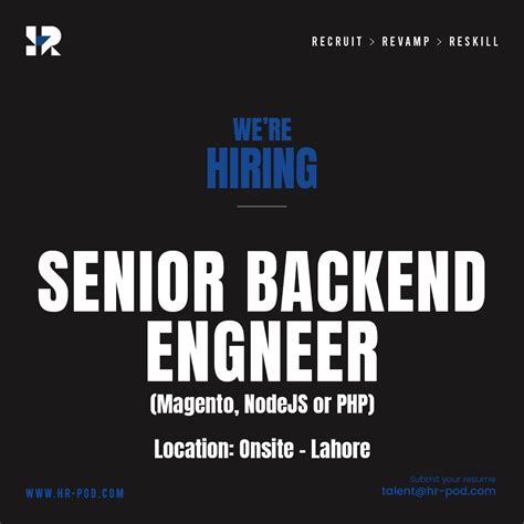 Hr Pod Hiring Talent Globally On Linkedin Backendengineer Magento Nodejs Php Hrpod