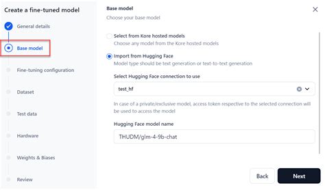 Create A Model Kore Ai Docs
