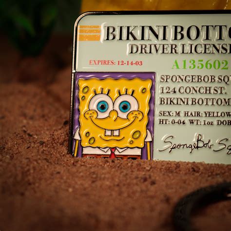 Spongebob Squarepants Driver License Keyring Fanattik