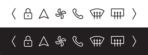 Car Function Icons Set Car Interface Icons Vector Scalable Graphics 27507346 Vector Art At