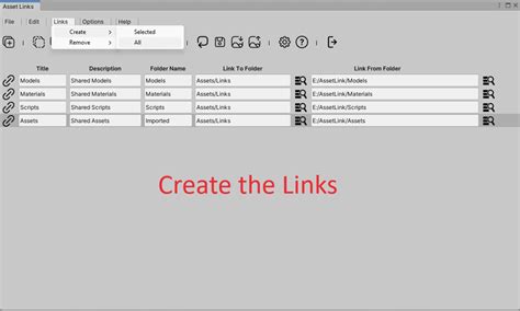 Asset Link Editor