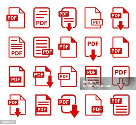 Pdf 파일 아이콘 0명에 대한 스톡 벡터 아트 및 기타 이미지 0명 다운로드 데이터 Istock