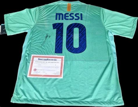 Sporting Memorabilia Lionel Messi Hand Signed Jersey Autographed