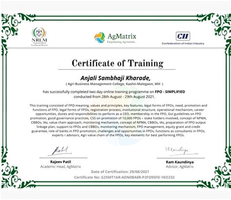 Anjali Kharade On Linkedin I Successfully Completed 2 Day Agmatrix