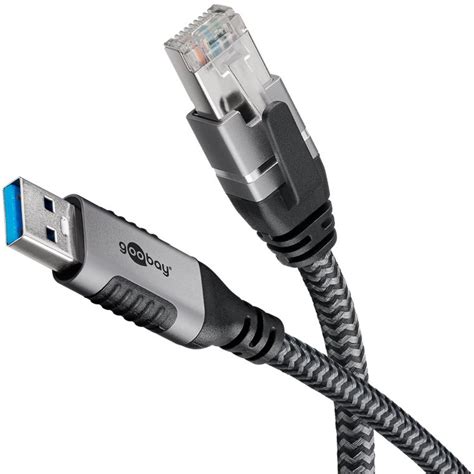 Goobay Usb A 30 Till Rj45 Ethernet Kabel 15 M