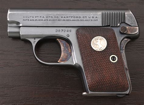 Colt Model 1908 Vest Pocket Hammerless Pistol 25 Acp Mfg 1930