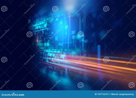 digital code number abstract technology background stock illustration illustration of concept