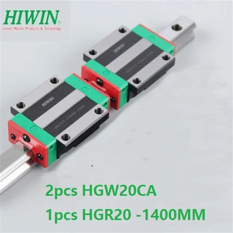 1pcs 100 Original Hiwin Linear Guide HGR20 L 1400mm 2pcs HGW20CA HGW20CC Flange Carriage For
