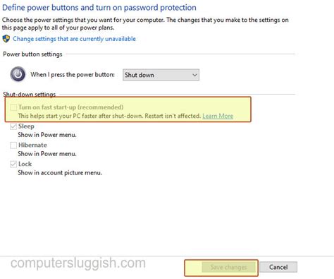 How To Turn On Windows 10 Fast Start Up And Boot Pc Faster Computersluggish