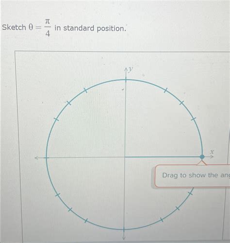 Solved Sketch θ π in standard position Chegg com