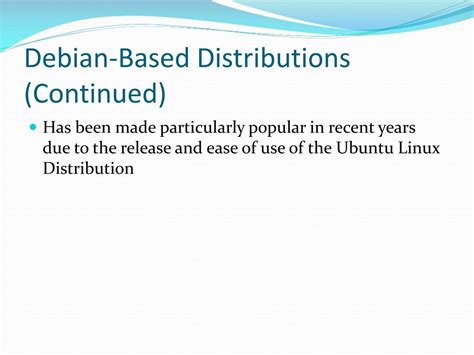 Ppt Debian Based Distributions Powerpoint Presentation Free Download Id 5509583