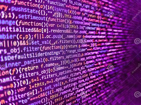 Php Code On Blue Background In Code Editor Html Code On Lcd Screen Developer Working On