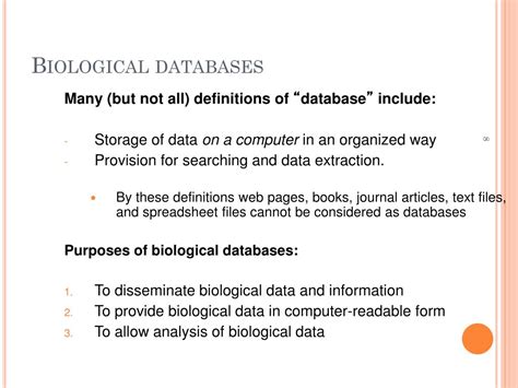 PPT Introducing Bioinformatics Databases PowerPoint Presentation Free Download ID 6975463