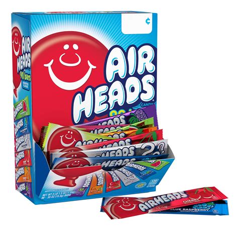 Airheads Candy Bars Variety Bulk Box Chewy Full Size Fruit Taffy