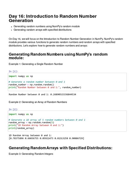 Day 16 Numpy Pdf