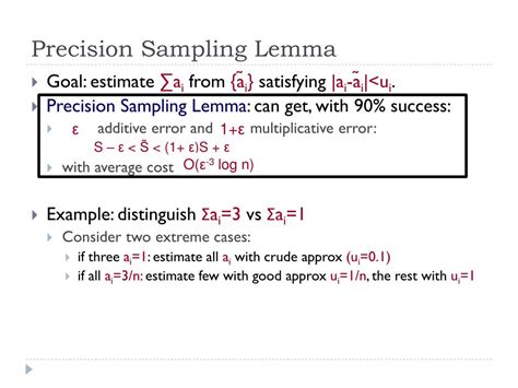 Ppt Efficient Algorithms Via Precision Sampling Powerpoint
