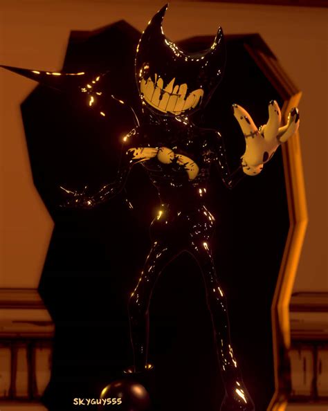 Stylized Ink Bendy V1 Blender Eevee Render By Skyguy555 On Deviantart