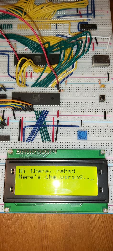 VIA Wiring 4 Bit Mode R Beneater