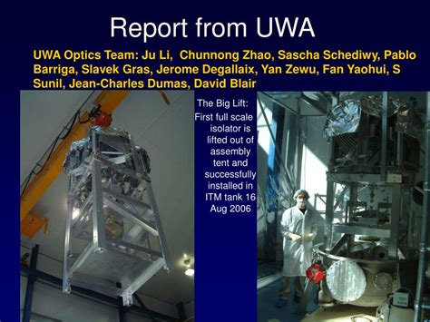 Ppt Report From Uwa Powerpoint Presentation Free Download Id4686047
