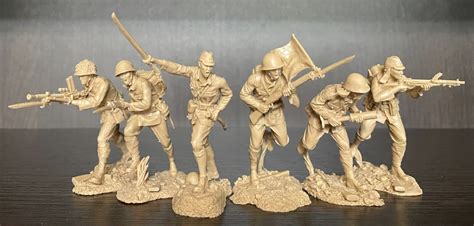 Plastic Platoon Japanese Soldiers Ww2 Toy Soldiers 132 Set 1