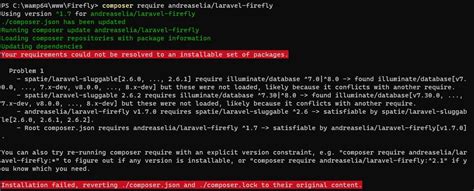 Your Requirements Could Not Be Resolved To An Installable Set Of Packages · Issue 73