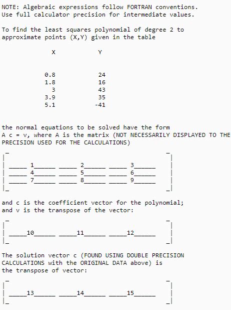Solved NOTE Algebraic Expressions Follow FORTRAN Chegg Com