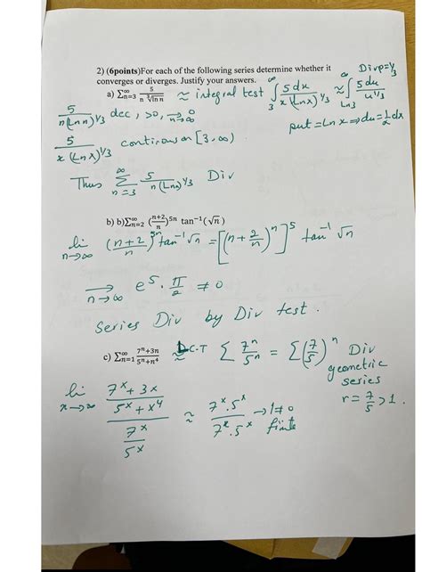 Solved How Am I Supposed To Know What Test Divergence