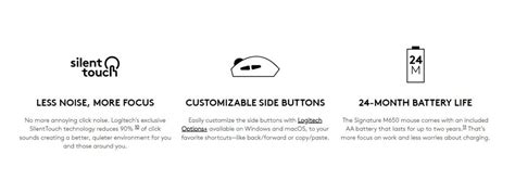 Logitech Signature M Wireless Mouse Rack