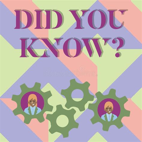 Handwriting Text Writing Did You Knowquestion Concept Meaning Were Informed Learn Something New