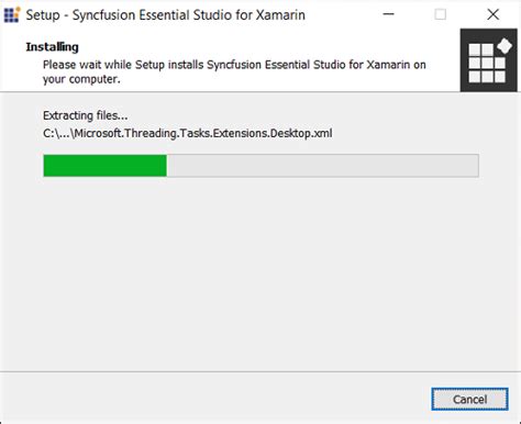 installing syncfusion xamarin web installer syncfusion