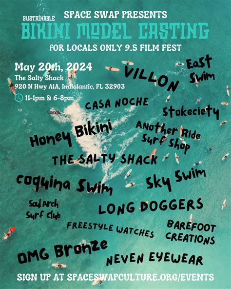 Model Casting Call Sustainable Bikini Fashion Show — Space Swap