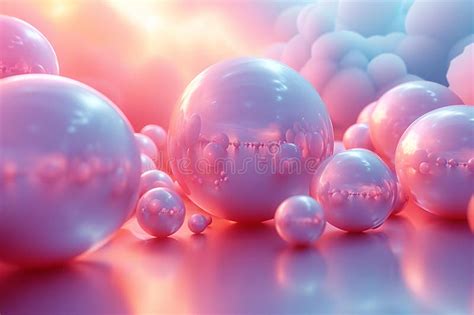 Abstract Background With Soft Shapes And Gradients In Pastel Colors Creating An Elegant And