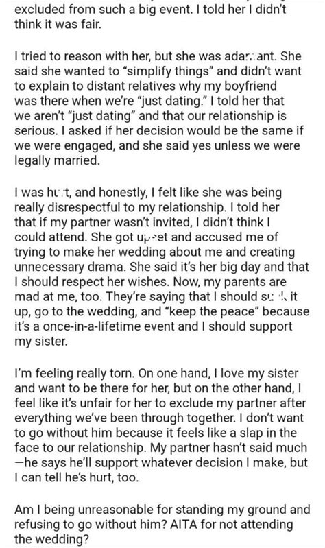 AITA for my sister’s wedding after she – DJOTD.com