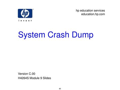 Ppt System Crash Dump Powerpoint Presentation Free Download Id3544975