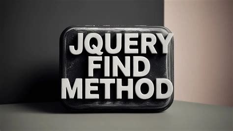JQuery Find Method CodeToFun