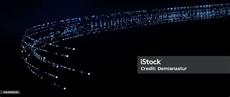 3d 그림 빛나는 광섬유 케이블 정보 및 데이터는 유선으로 흐릅니다 기술 및 정보 전달의 개념 데이터에 대한 스톡 사진 및 기타 이미지 Istock