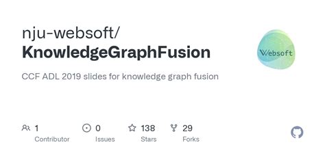 Github Nju Websoftknowledgegraphfusion Ccf Adl 2019 Slides For
