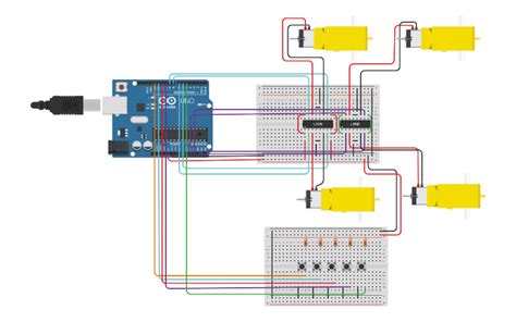 Circuit Design Circuito Motores Tinkercad