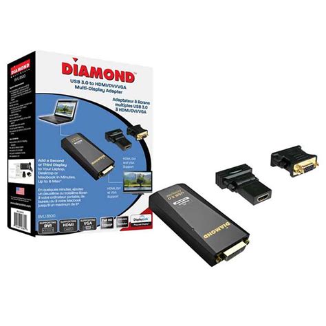 Diamond Multimedia USB To VGA DVI HDMI Video Graphics Adapter Up To X X