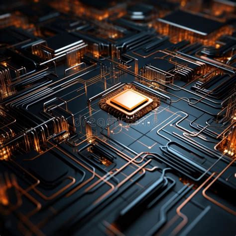 3d Abstract High Tech Background Stock Illustration Illustration Of
