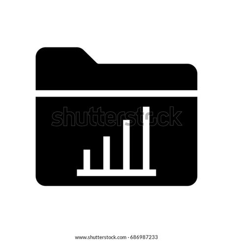 Graph Folder Icon Stock Vector Royalty Free 686987233 Shutterstock