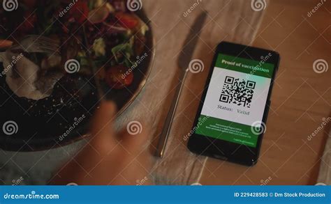 Smartphone App With Certificate Of Immunization Stock Video Video Of