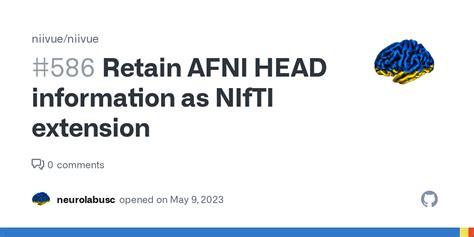 retain afni head information as nifti extension · issue 586 · niivue